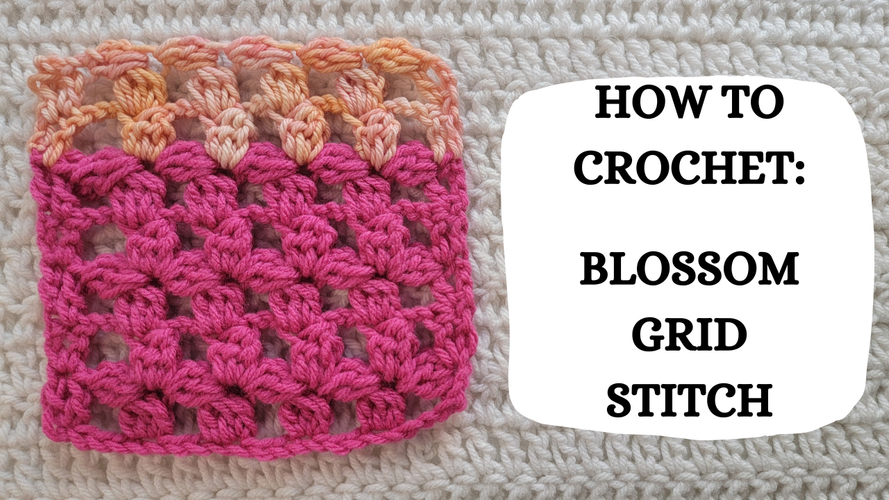 Photo Tutorial – How To Crochet: Blossom Grid Stitch! – crochetmelovely