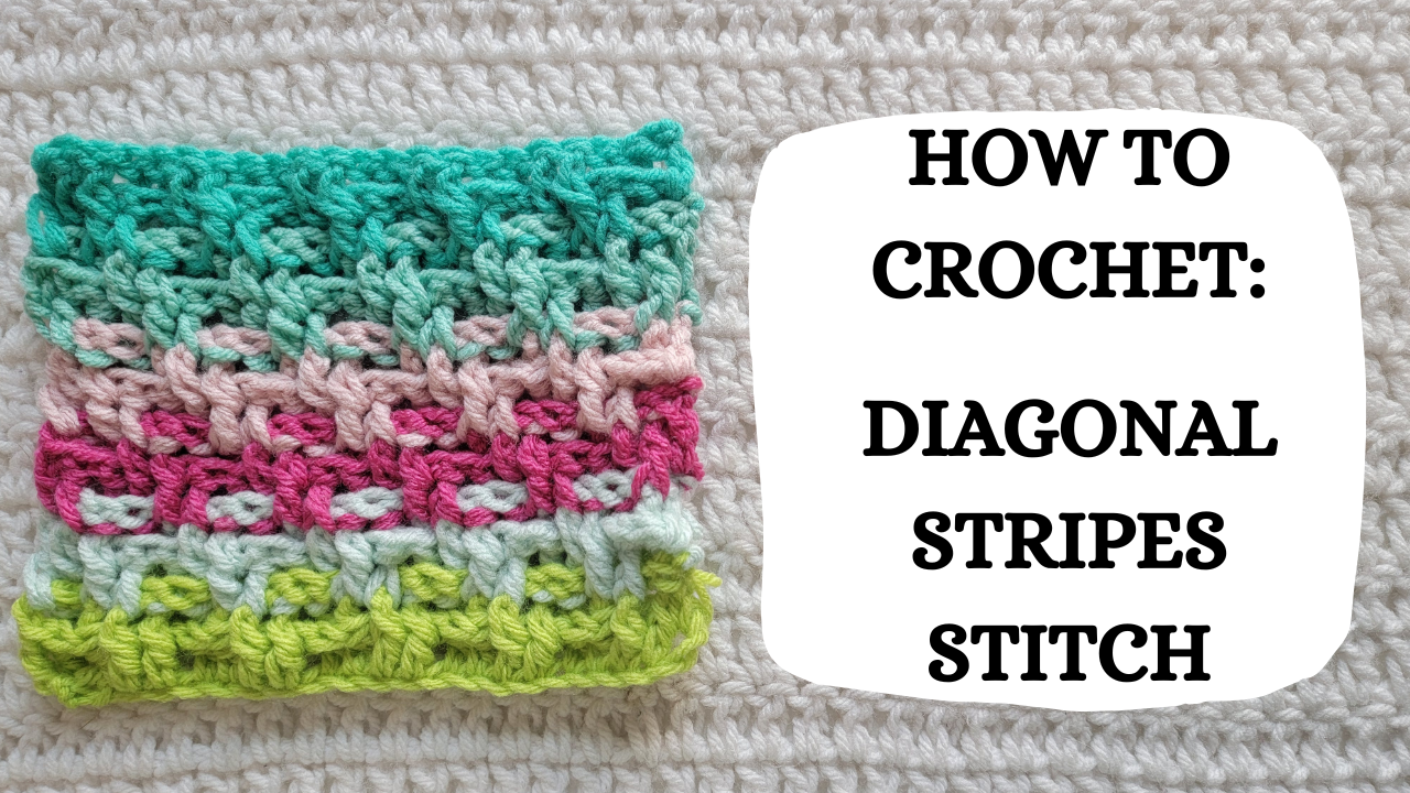 Photo Tutorial - How To Crochet: Diagonal Stripes Stitch! – crochetmelovely