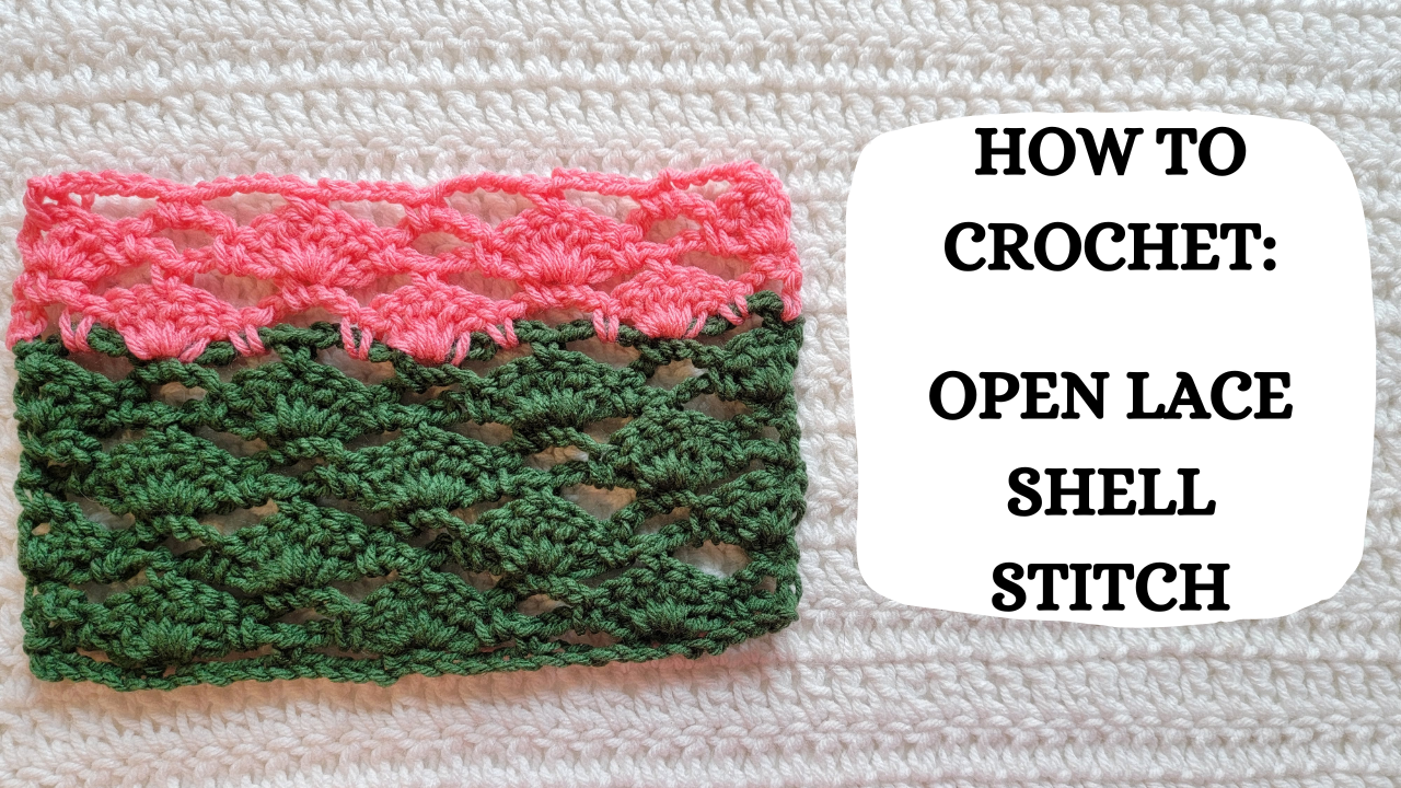 Photo Tutorial – How To Crochet: Open Lace Shell Stitch! – crochetmelovely