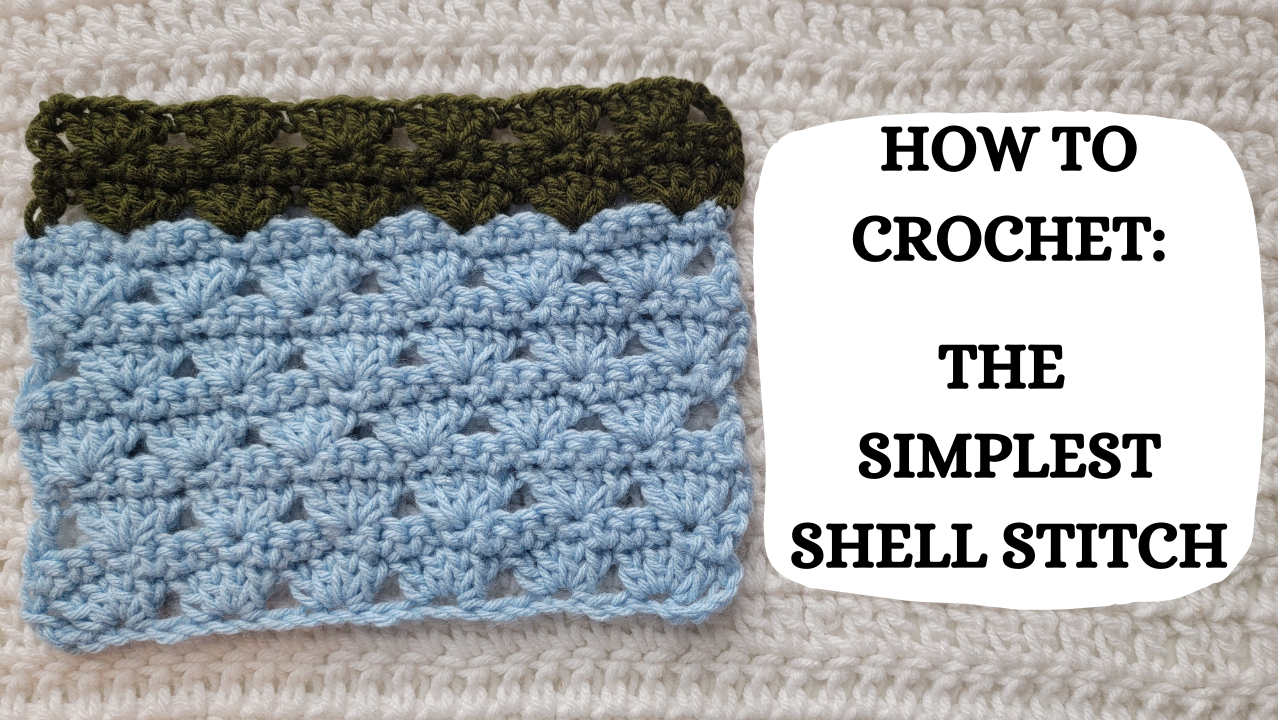 Crochet Video Tutorial - How To Crochet: The Simplest Shell Stitch ...