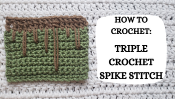 Photo Tutorial - How To Crochet: The Triple Crochet Spike Stitch ...